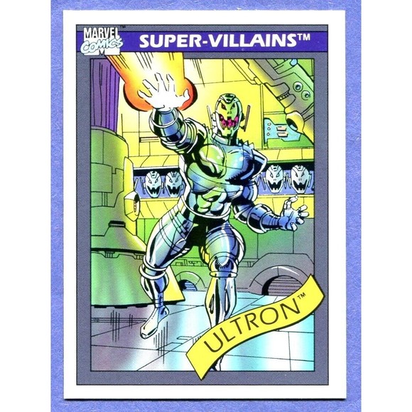 Marvel | Toys | 99 Marvel Universe Card 61 Ultron | Poshmark